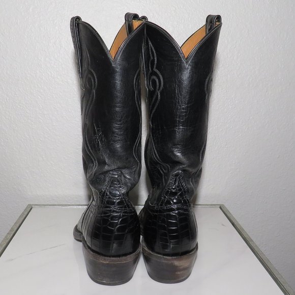 Lucchese | Shoes | Lucchese Cowboy Boots Handmade Horned Back Alligator ...
